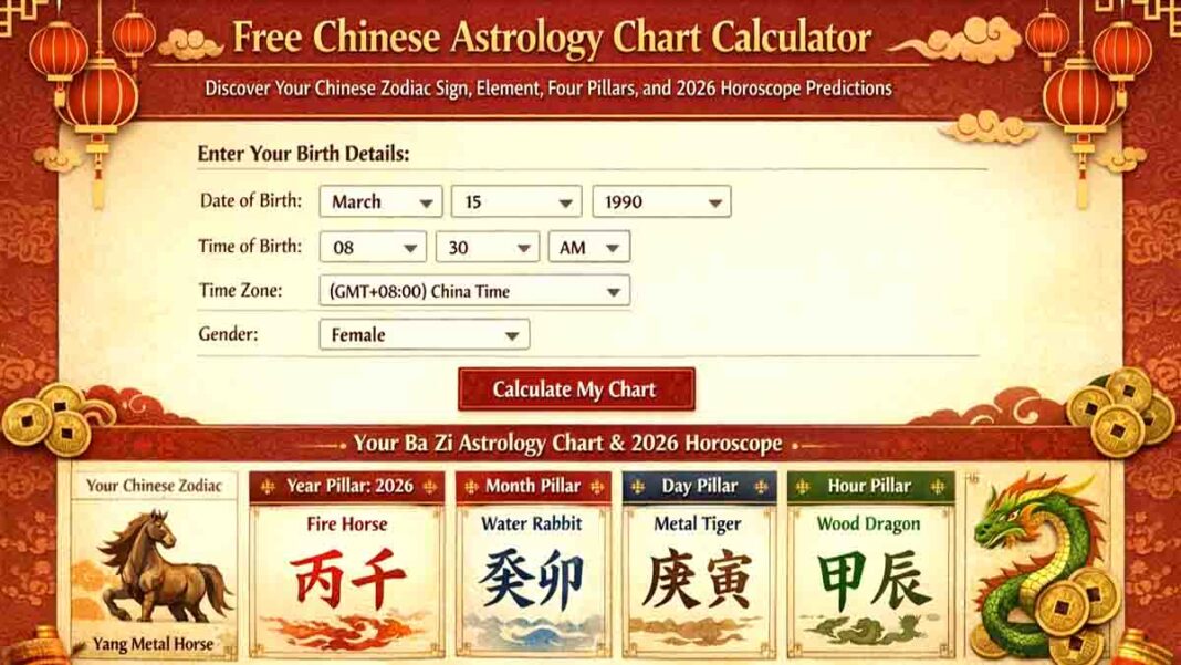 Chinese Astrology Chart Calculator - News Darshan